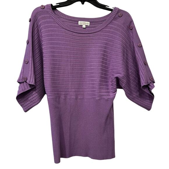 Joseph | Sweaters | Joseph Awomans Purple Lilac Dolman Button Sleeved ...